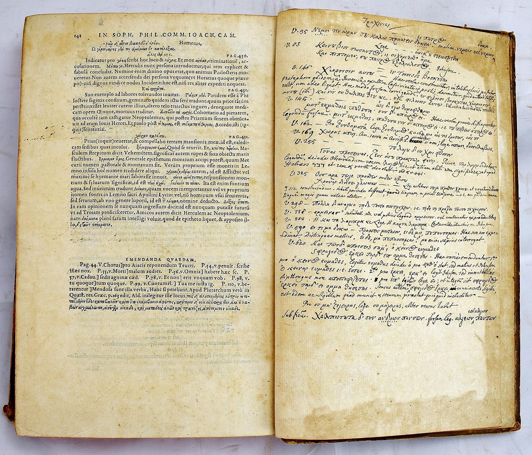 Sophokleous ai hepta tragodiai : Sophoclis tragoediae septem ; Vna cum ...