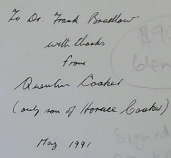 Horace Coaker: The story of a South African de Leach, Mark A: Near Fine ...