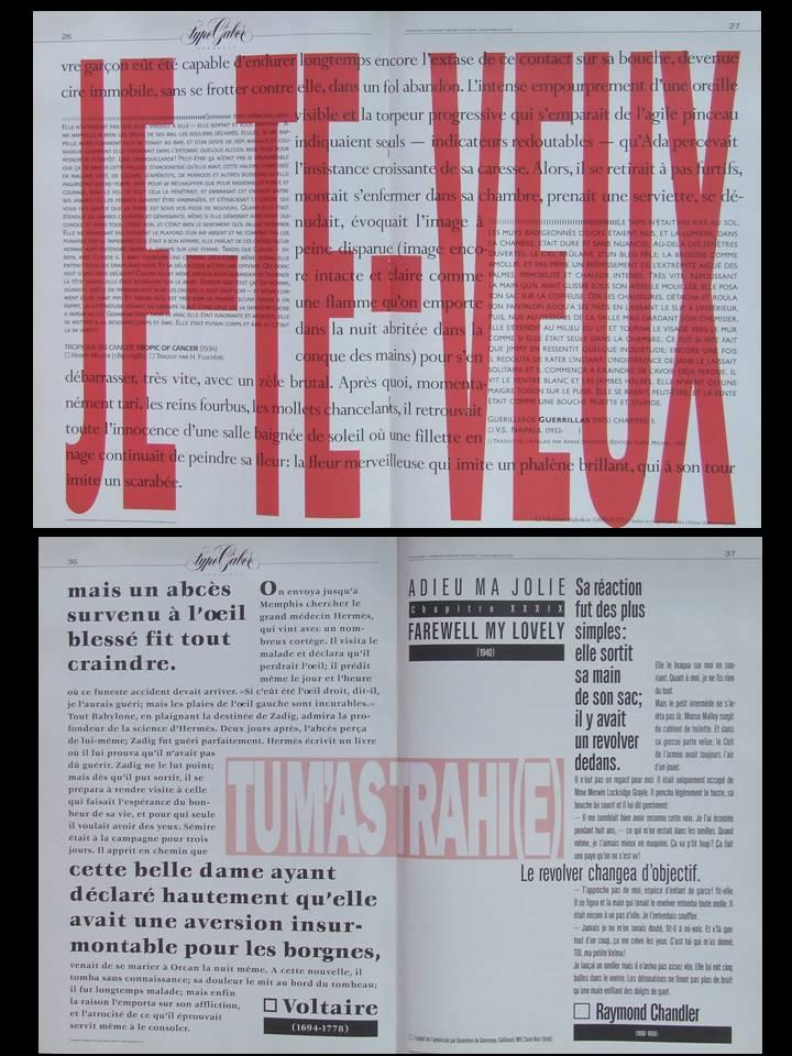 TYPOGABOR n°12 1986 - TYPOGRAPHIE, L'AMOUR CHRONIQUE, PETER GABOR by ...