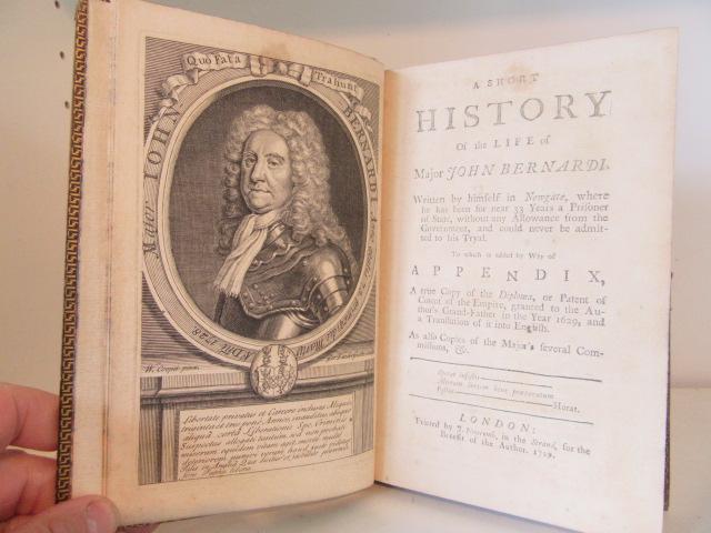 A Short History of the Life of Major John Bernardi. Written by himself ...