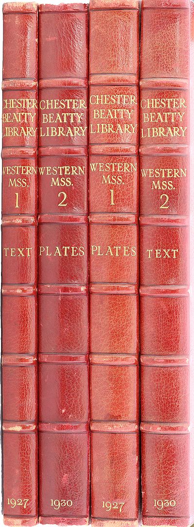 The Library of A. Chester Beatty. A Descriptive Catalogue of the ...