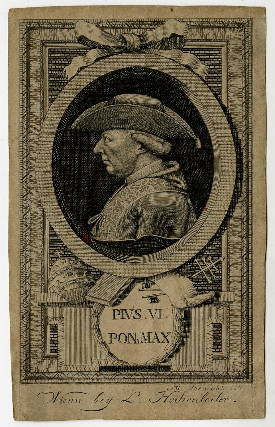 Antique Master Print-PORTRAIT-PIUS VI-POPE-Benedikt-ca. 1800: (1800 ...