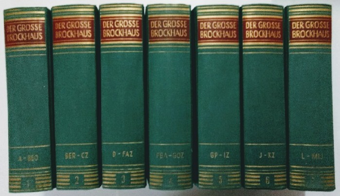 Der große Brockhaus in 12. Bänden + Ergänzungsband. von Diverse:: Gut ...