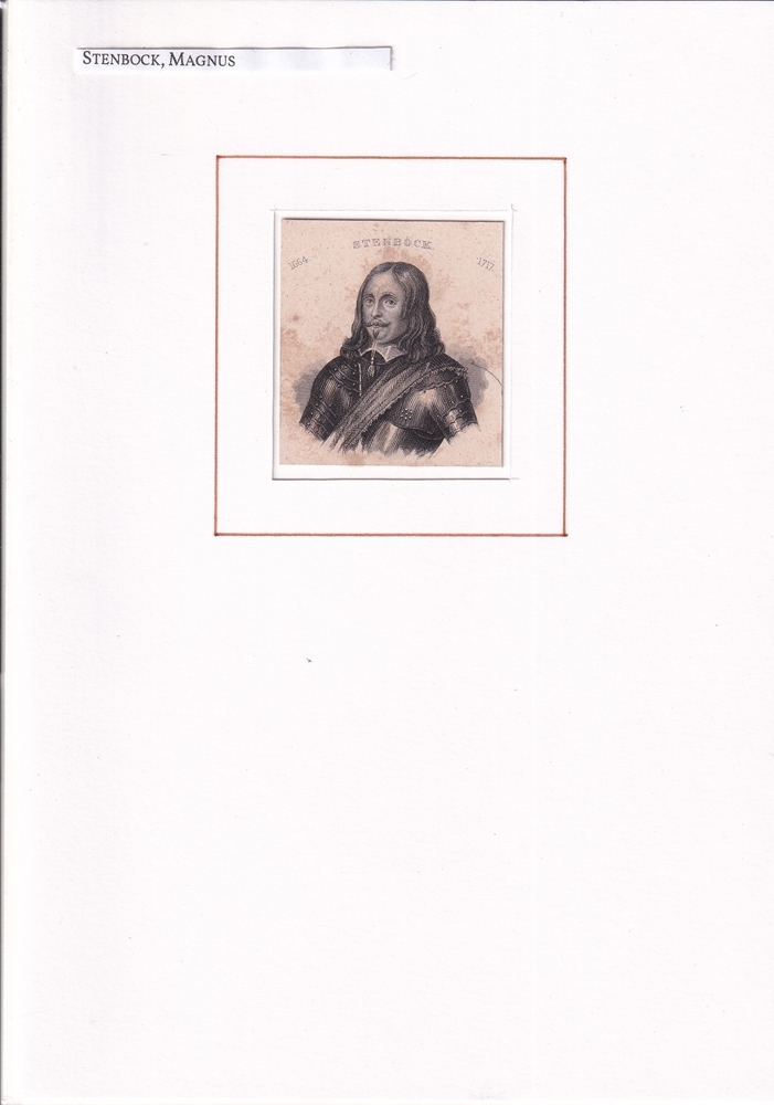 PORTRAIT Magnus Stenbock. (1665 Stockholm - 1717 Kopenhagen ...