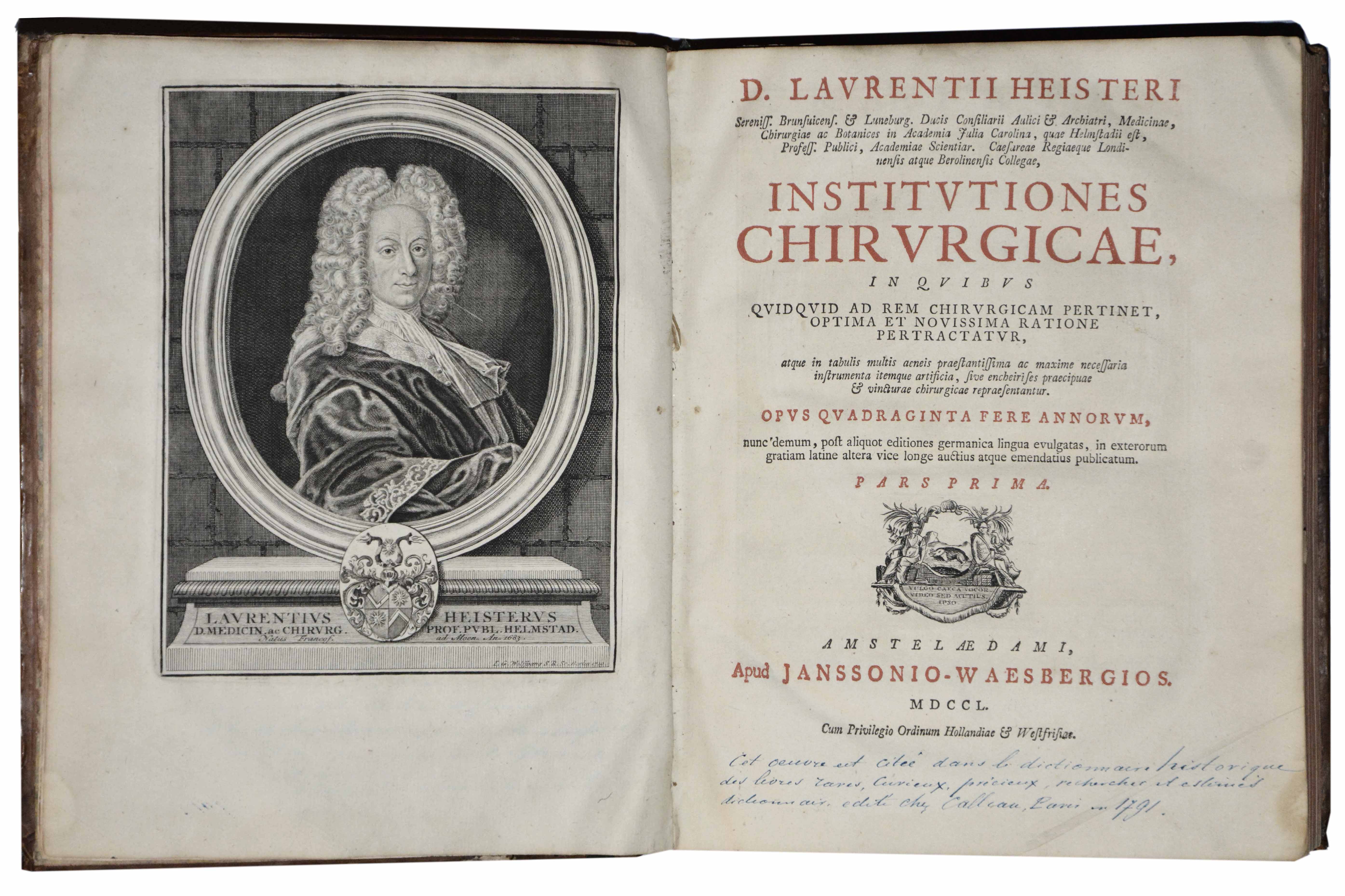 Institutiones Chirurgicae, in quibus quidquid ad rem chirurgicam ...