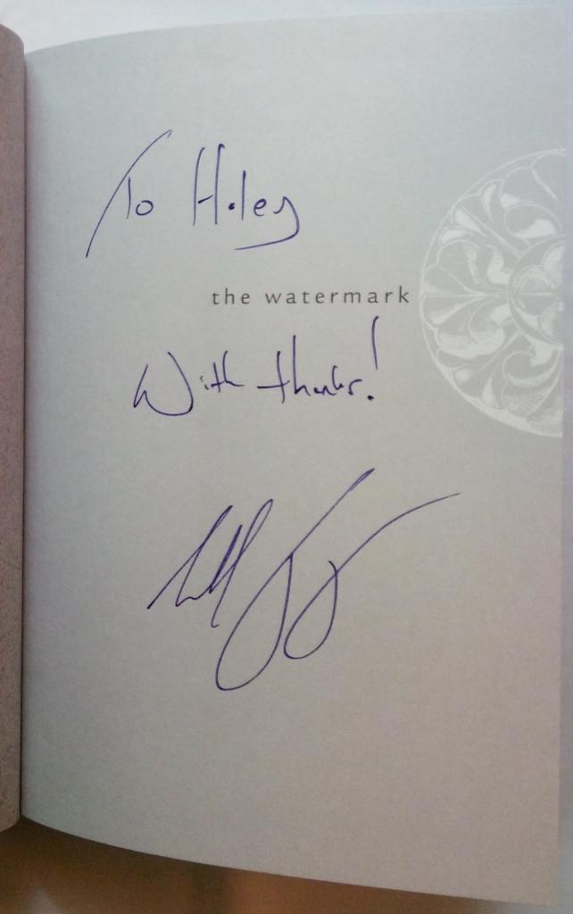 The Watermark by Thrasher, Travis: Very Good Hardcover (2001) First ...