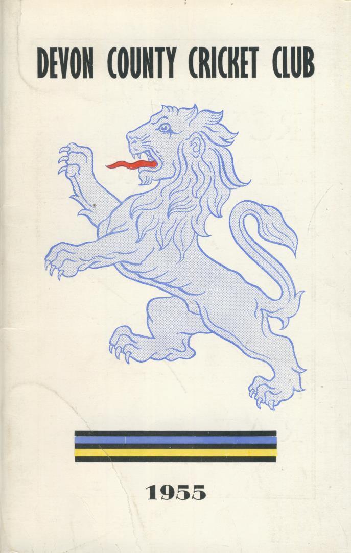 DEVON COUNTY CRICKET CLUB YEARBOOK 1955 by (DEVON COUNTY CRICKET CLUB ...