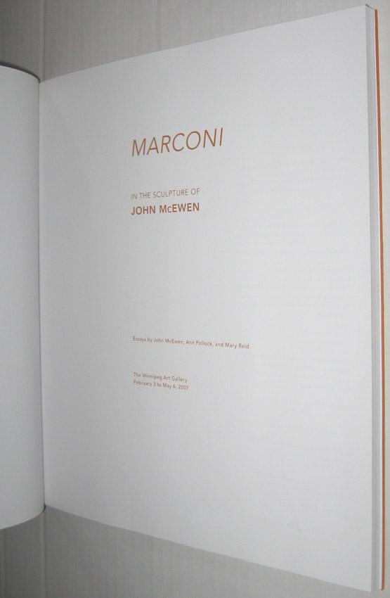 Marconi in the Sculpture of John McEwen by McEwen, John; Pollock, Ann ...
