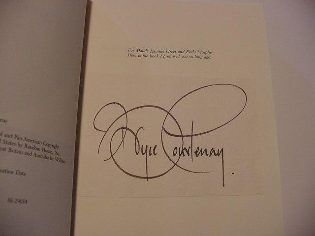 The Power Of One (SIGNED Plus SIGNED MOVIE TIE-INS) by Courtenay, Bryce ...