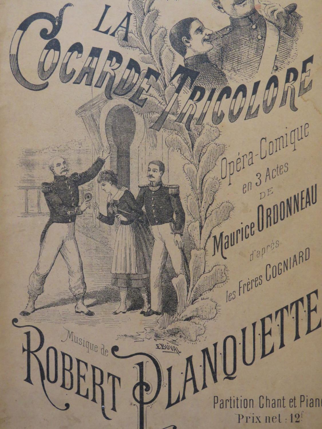 PLANQUETTE Robert La Cocarde Tricolore Opéra Chant Piano 1892 de ...