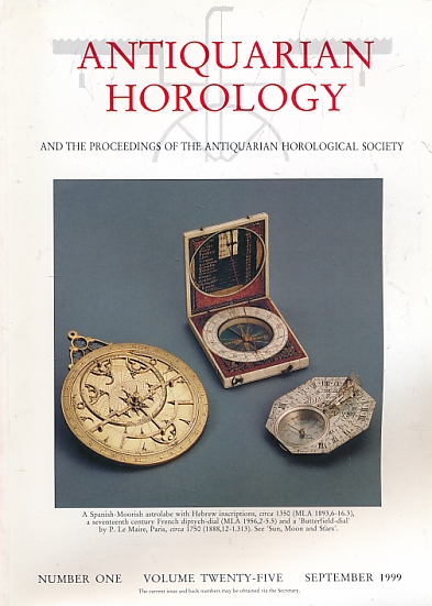 Antiquarian Horology And The Proceedings Of The Antiquarian Horological