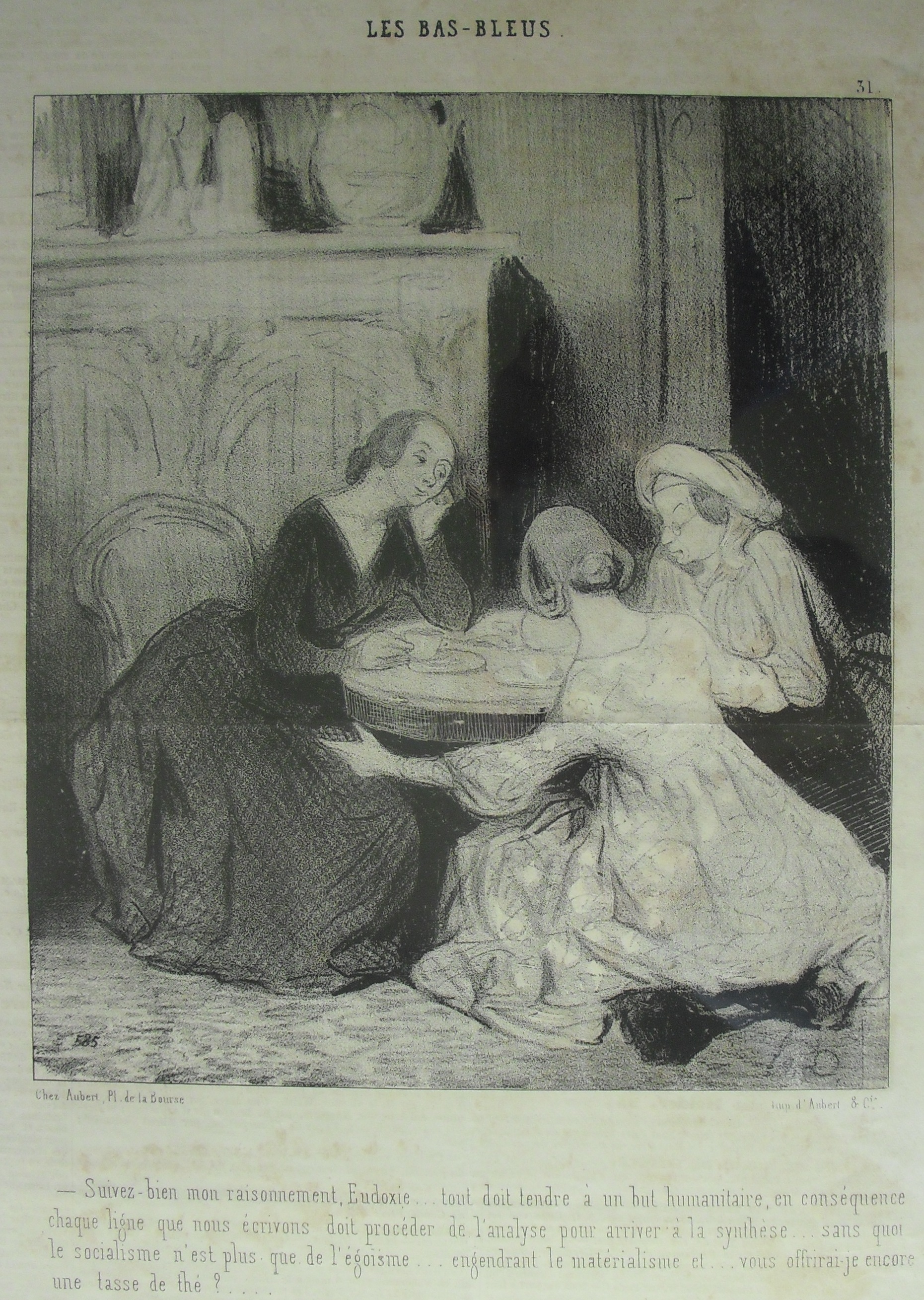 Les Bas-Bleus No. 31 'Suivez-bien mon raisonnement, Eudoxie . . . tout ...