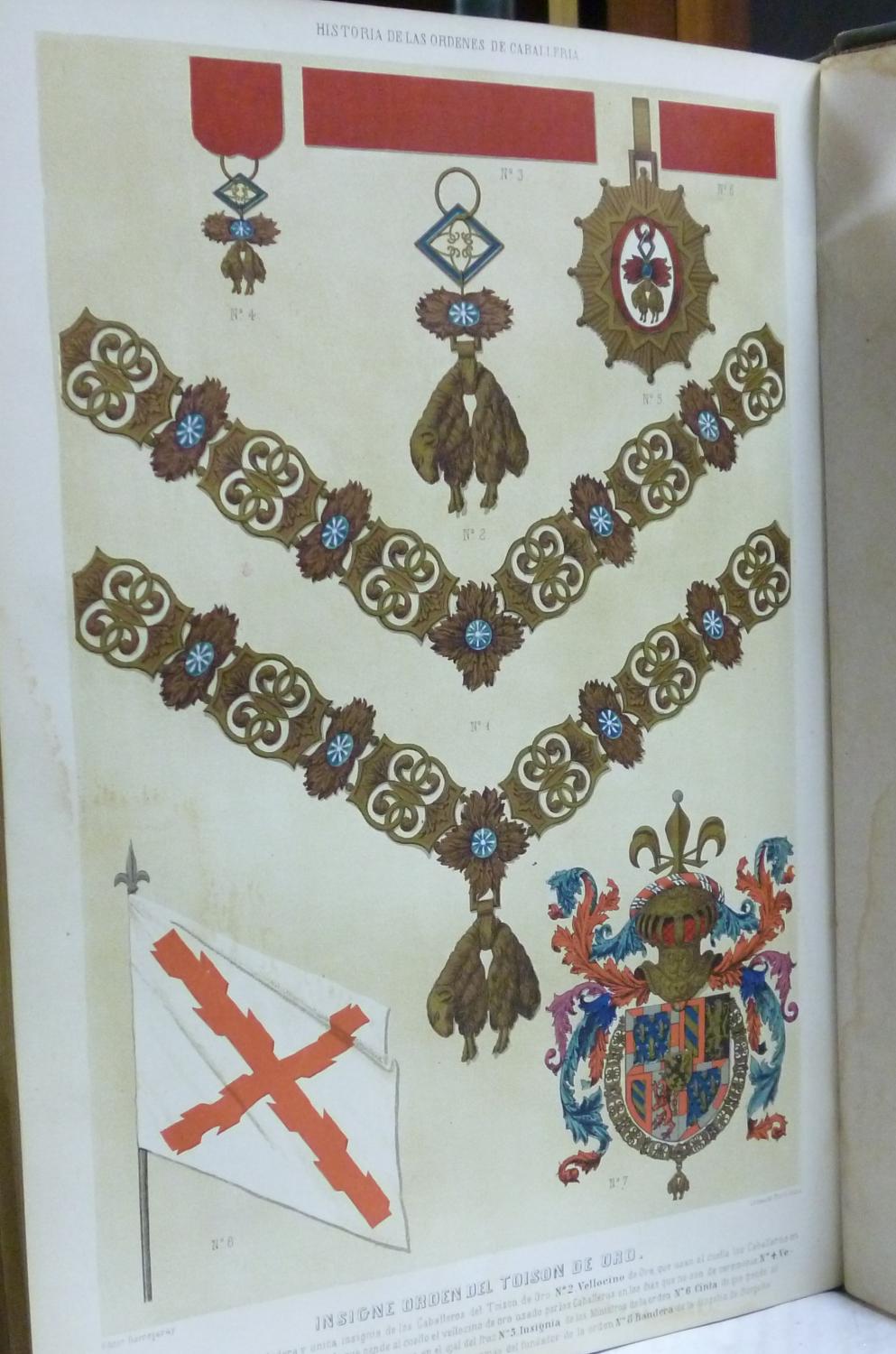 HISTORIA DE LAS ORDENES DE CABALLERIA. EL TOISON DE ORO par Vicens y ...