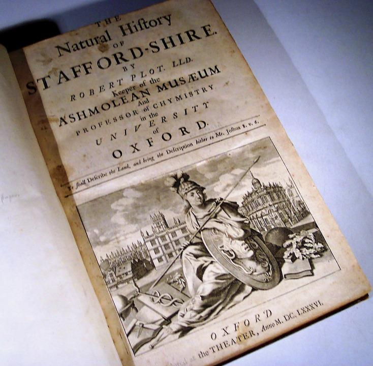 The Natural History of Staffordshire by Robert Plot: Good Plus ...