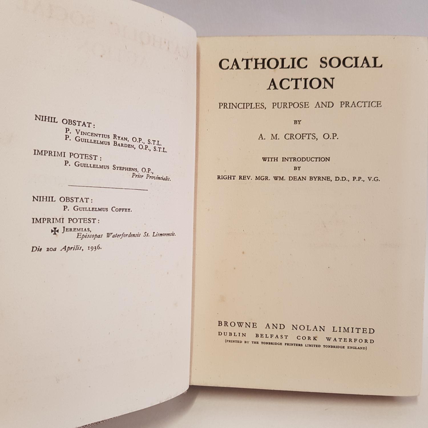 Catholic Social Action : Principles, Purpose and Practice by A.M ...