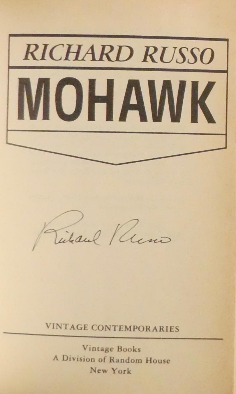 Mohawk, Advanced Reader's Copy by Russo, Richard: Very Good Soft cover ...