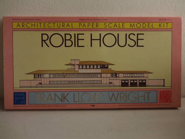 Robie House. Architectural paper scale model kit. by Wright, Frank ...