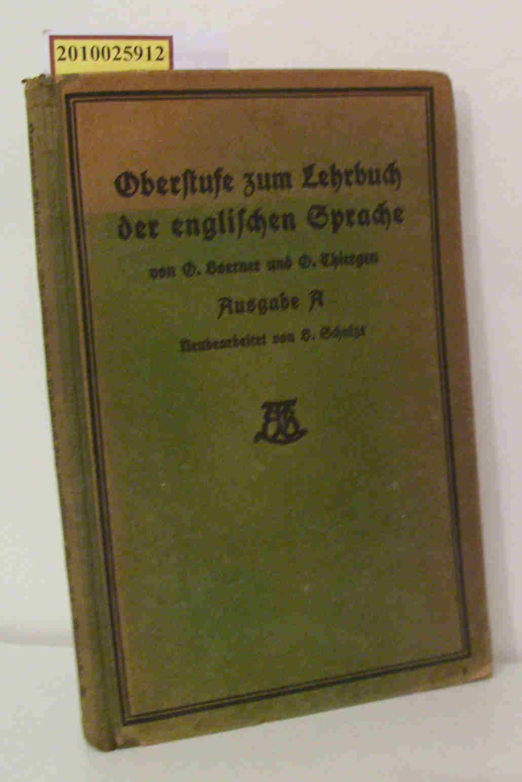 lehrbuch der englischen sprache von dr - ZVAB