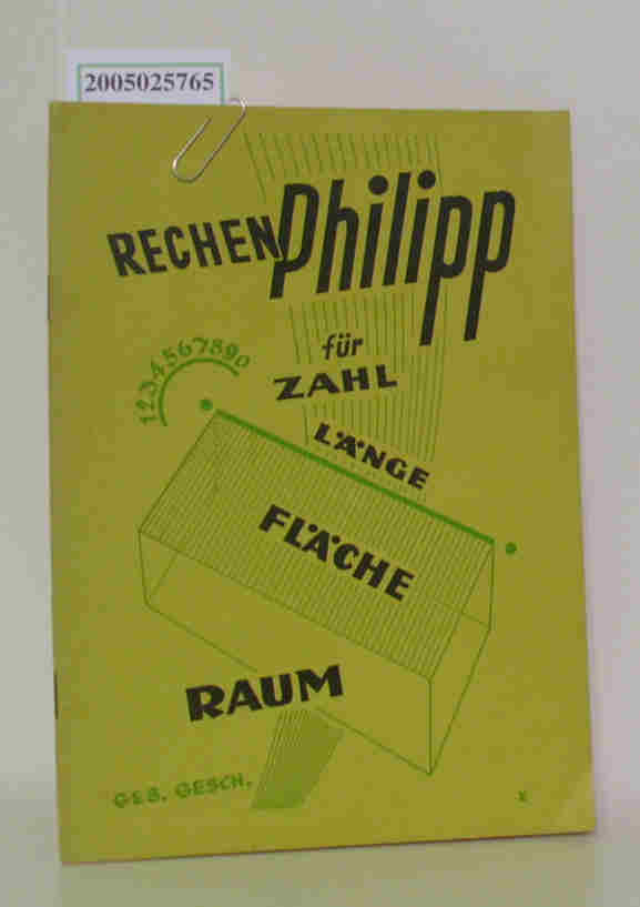 Der Rechen Philipp Das Einmaleins der Raumlehre: Gut Broschur 15x21 ...