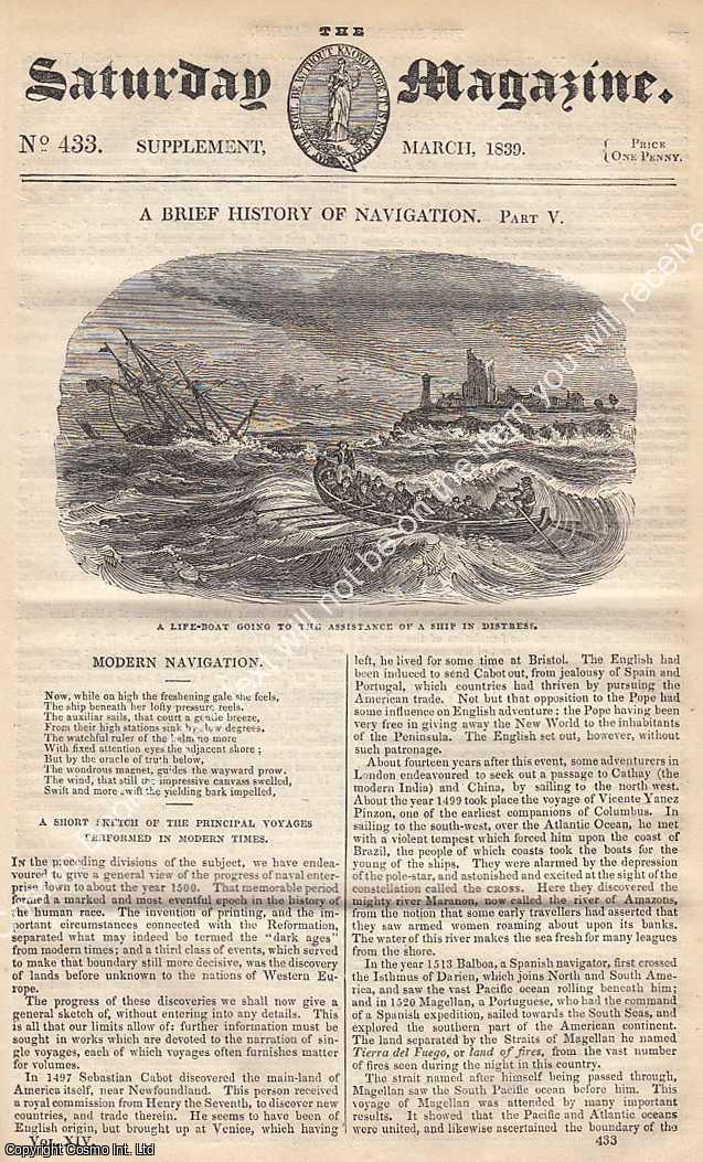 Modern Navigation, Ships, etc. A complete rare weekly issue of the ...