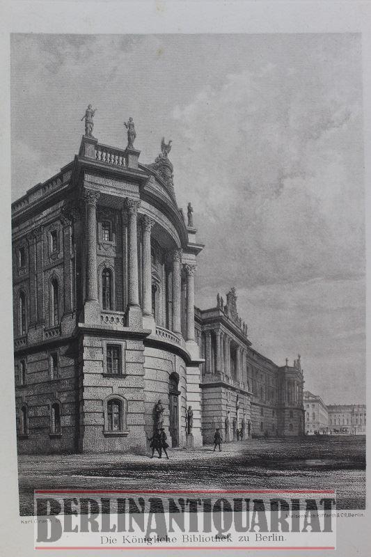 Die Königliche Bibliothek zu Berlin. Stahlstich. by Graeb, Karl ...