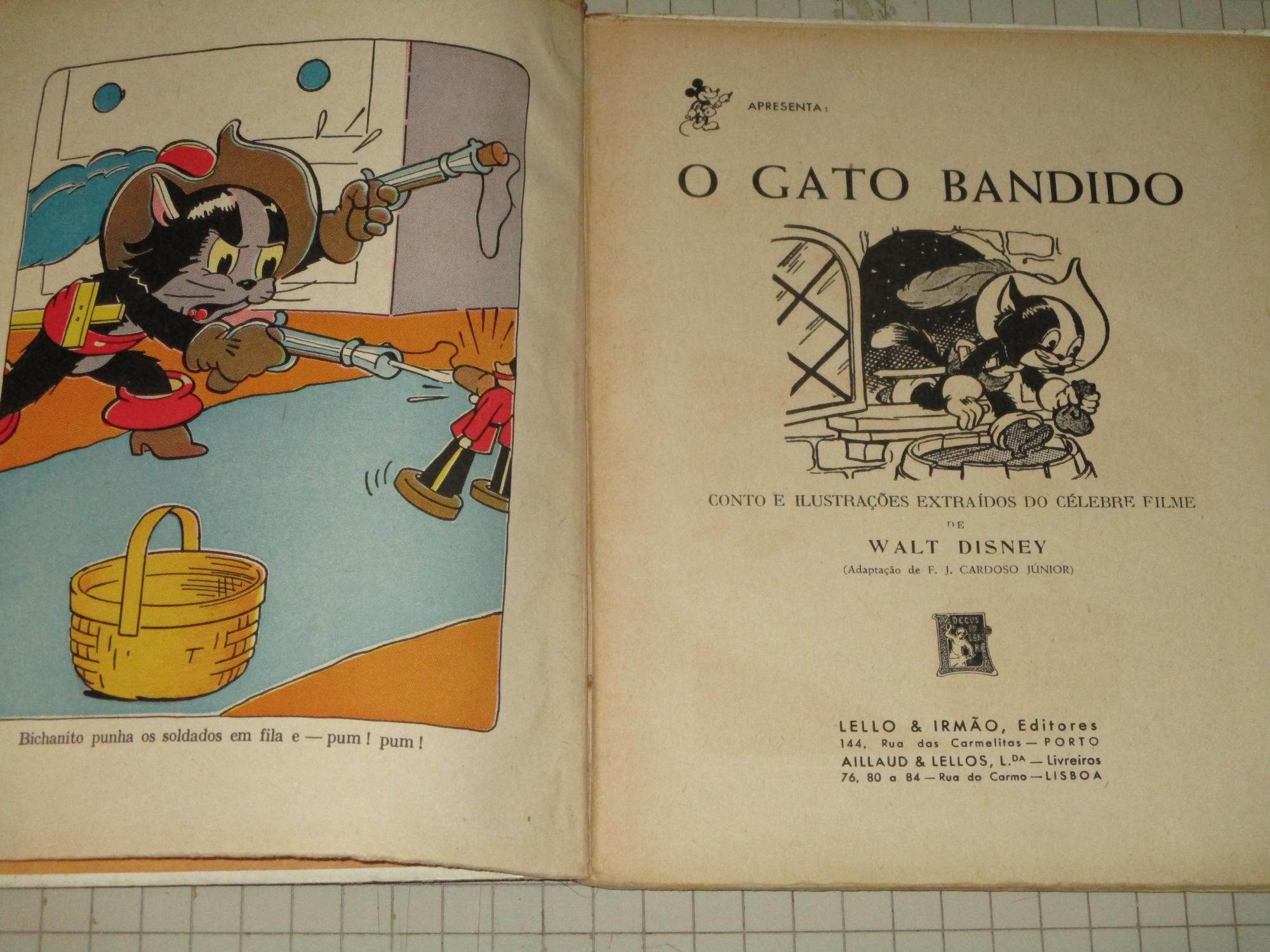 Mickey Apresenta 'O Gato Bandido' (Walt Disney in Portuguese) The Cat ...
