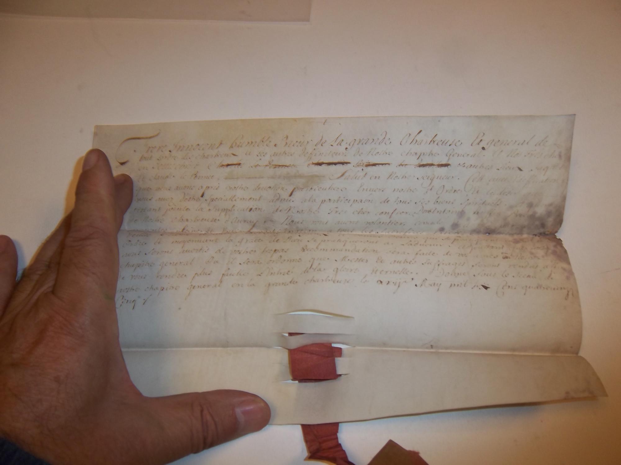 LETTRE D'INDULGENCES ACCORDÉES A CHARLES LE PENNEC CHEVALIER SEIGNEUR ...