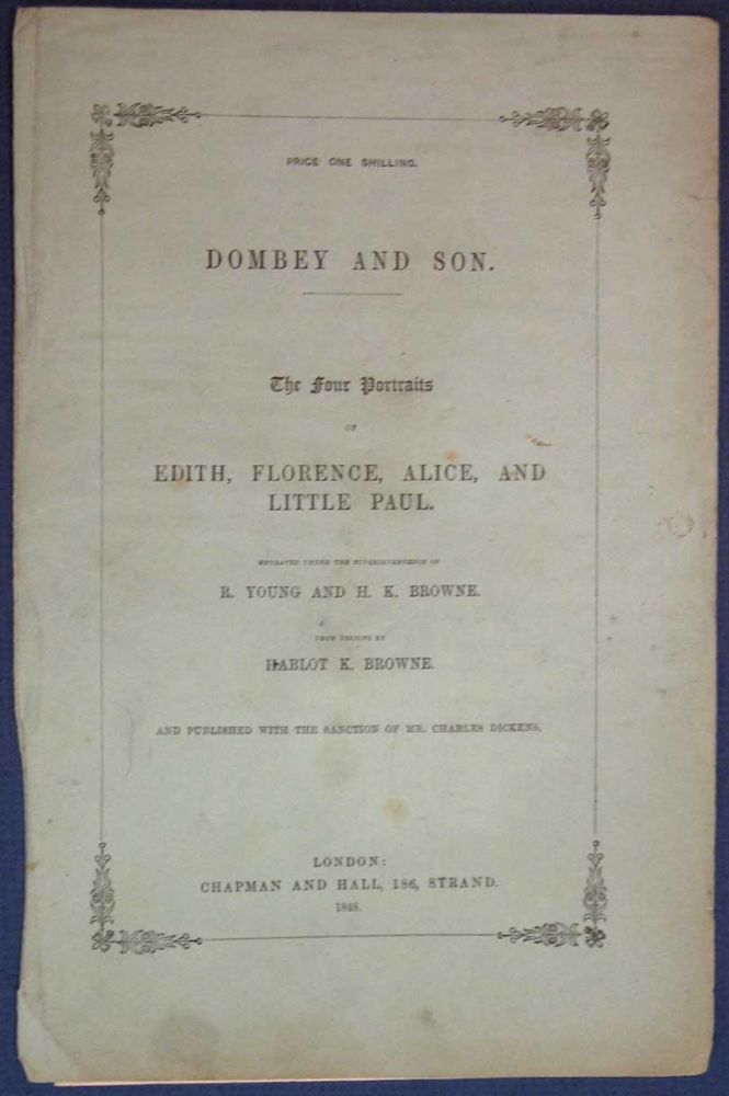 DOMBEY And SON. The Four Portraits of EDITH, FLORENCE, ALICE, And ...