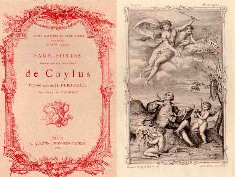 Eaux-Fortes pour illustrer les Contes de Caylus by Dubouchet Henri ...