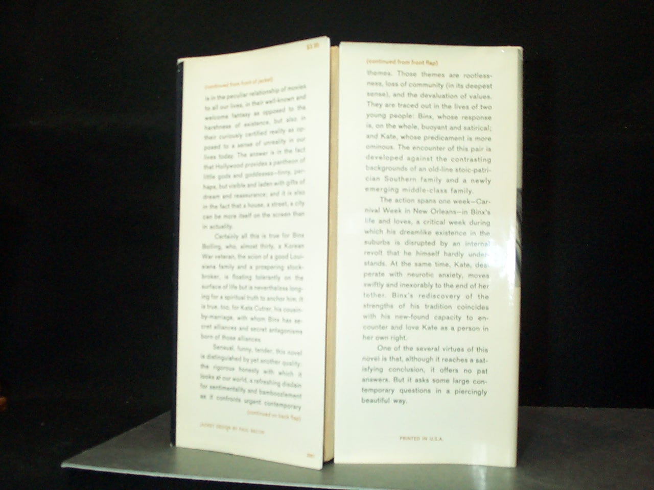 THE MOVIEGOER by PERCY, WALKER: F | JOHN LUTSCHAK BOOKS