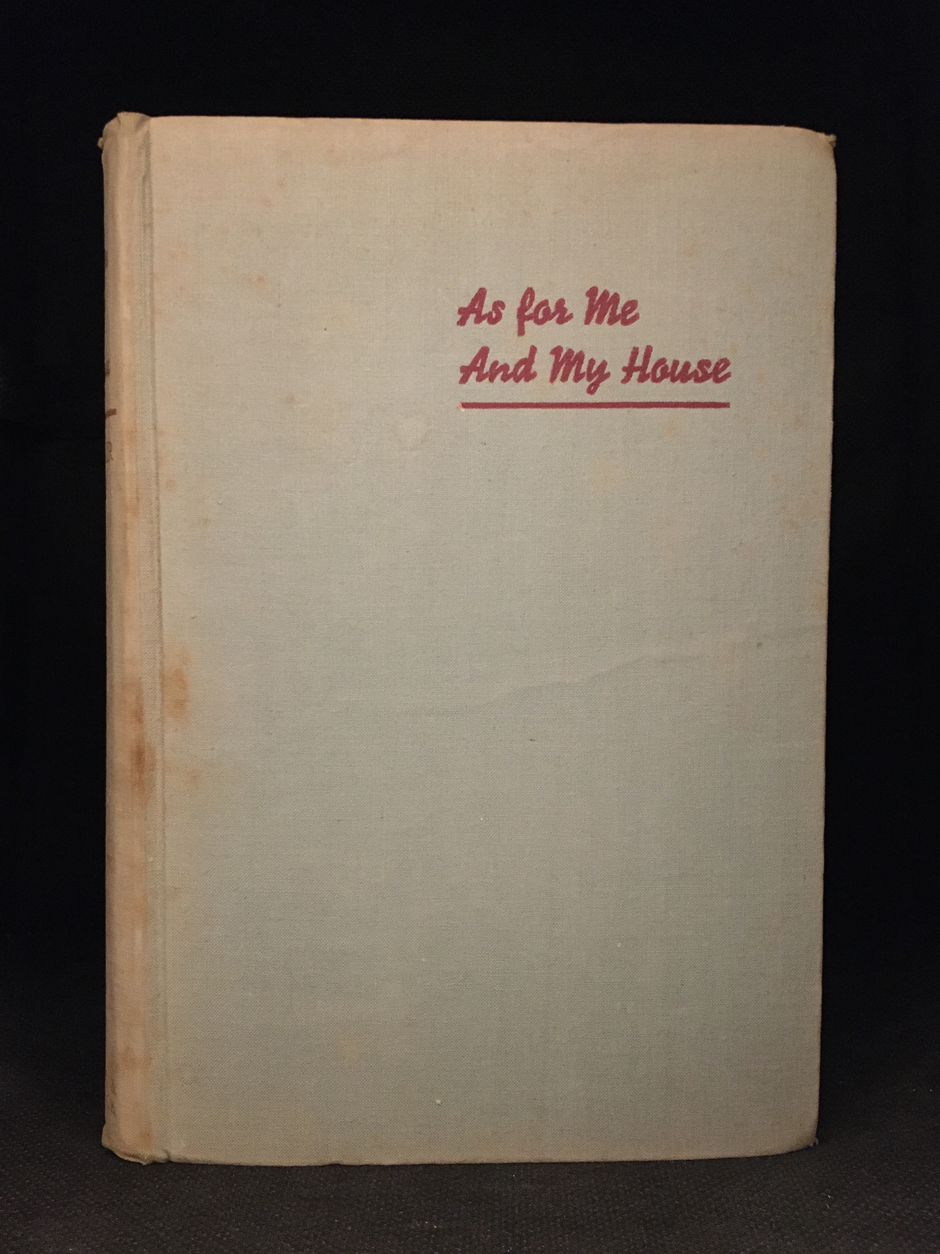 As for Me and My House by Ross, Sinclair | Burton Lysecki Books, ABAC/ILAB
