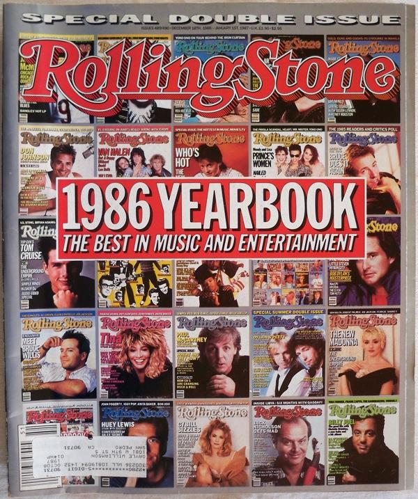 ROLLING STONE, 1986 YEARBOOK, THE BEST IN MUSIC & ENTERTAINMENT ...