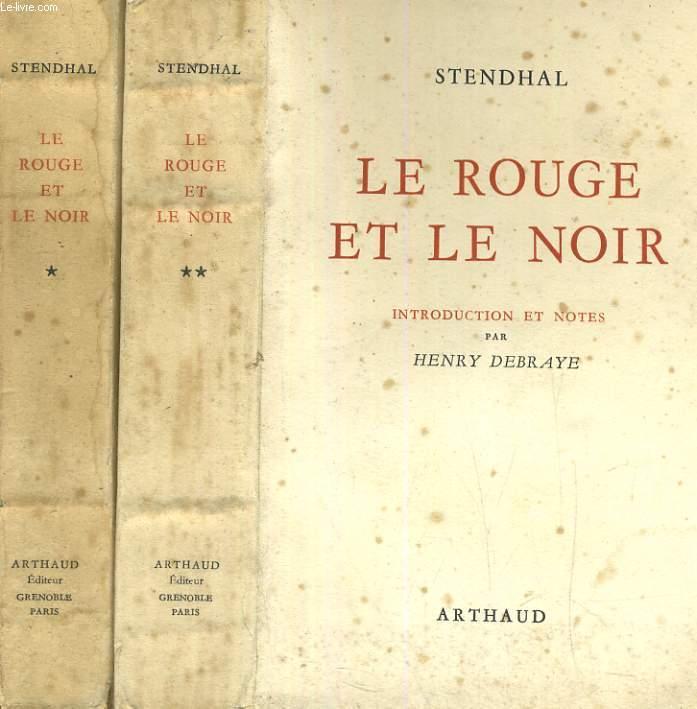 Le rouge et le noir. Chronique du XIXè siècle. Tome 1 et 2 by STENDHAL ...