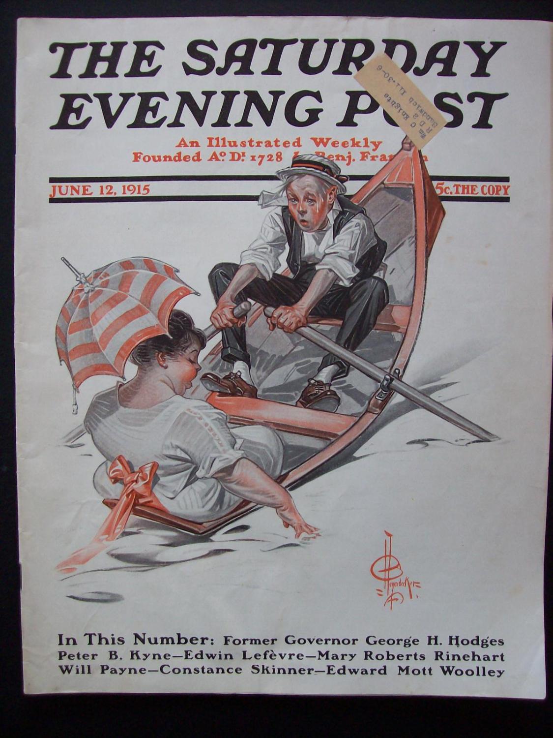 THE SATURDAY EVENING POST - June 12, 1915 by Lorimer, George Horace ...