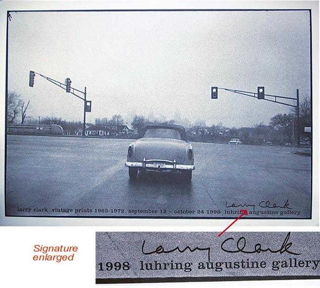 Untitled 1967. Luhring Augustine (SIGNED by Larry Clark: Exhibition ...