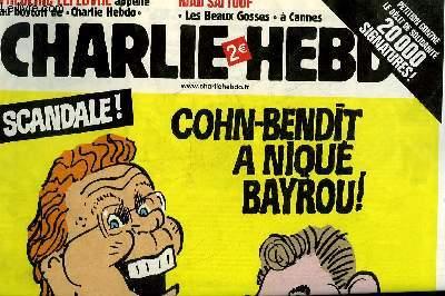 CHARLIE HEBDO N°886 - SCANDALE, COHN-BENDIT A NIQUE BAYROU ! von ...