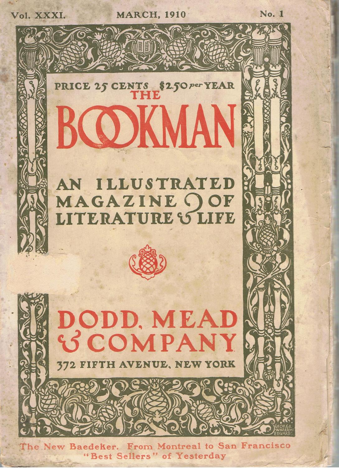 The Bookman. An Illustrated Magazine of Literature and Life. March 1910 ...