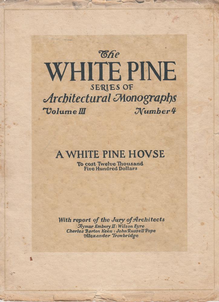 A White Pine House To cost Twelve Thousand Five Hundred Dollars. With ...