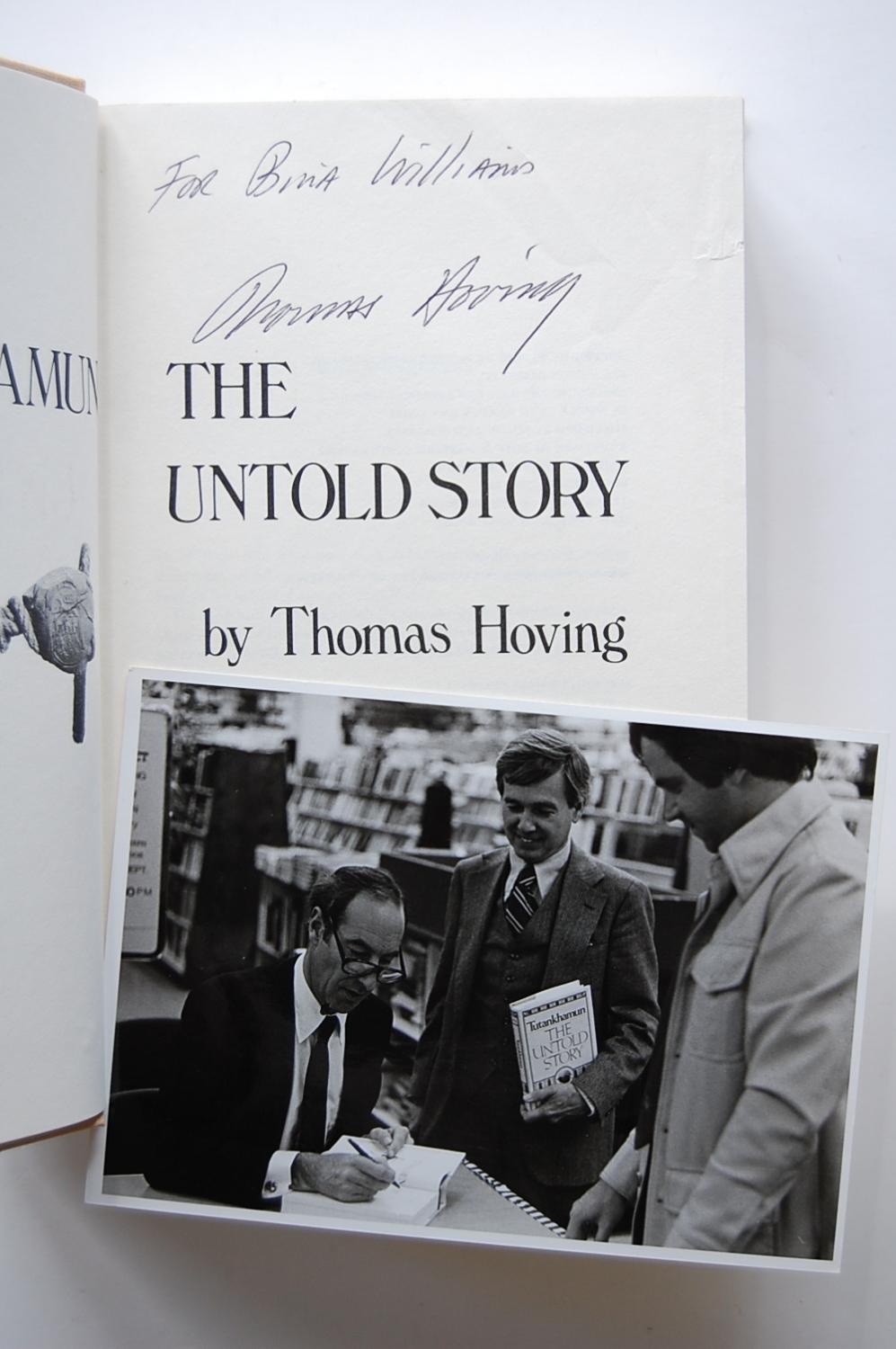 Tutankhamun: The Untold Story by Hoving, Thomas: Fine Hardcover (1978 ...