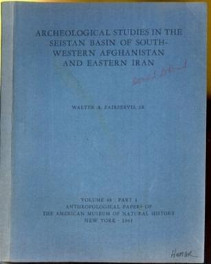 Archeological Studies in the Seistan Basin of south Western Afghanistan ...