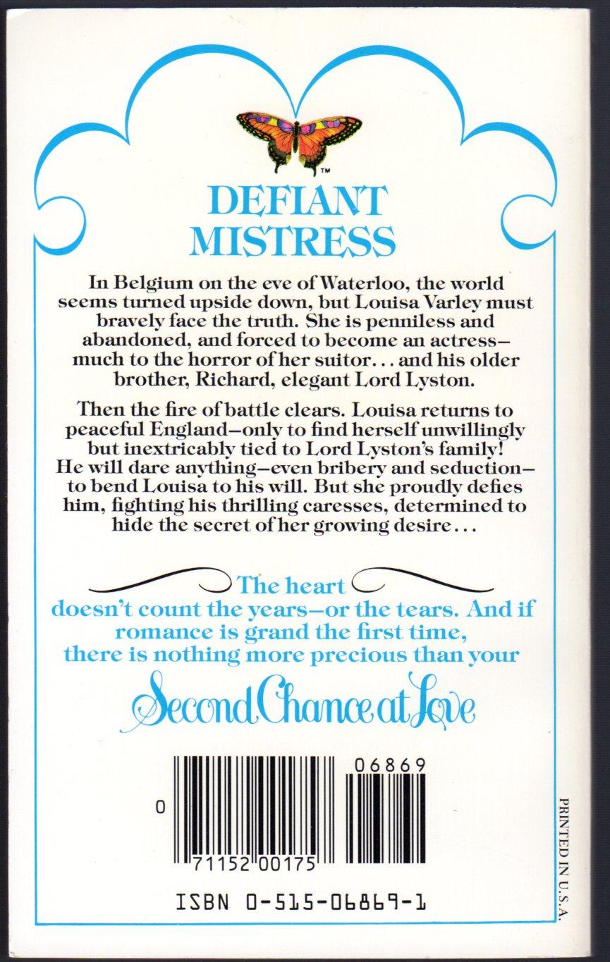 DEFIANT MISTRESS by Devon, Anne: New Soft cover (1983) 1st Printing | Mirror Image Book