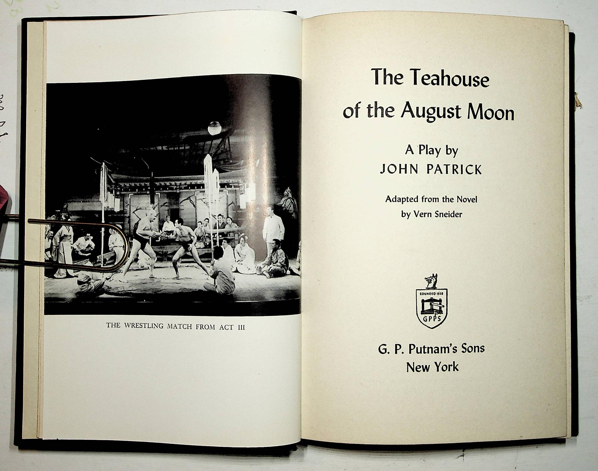 THE TEAHOUSE OF THE AUGUST MOON by Patrick, John 01b: Hardcover 1st ...