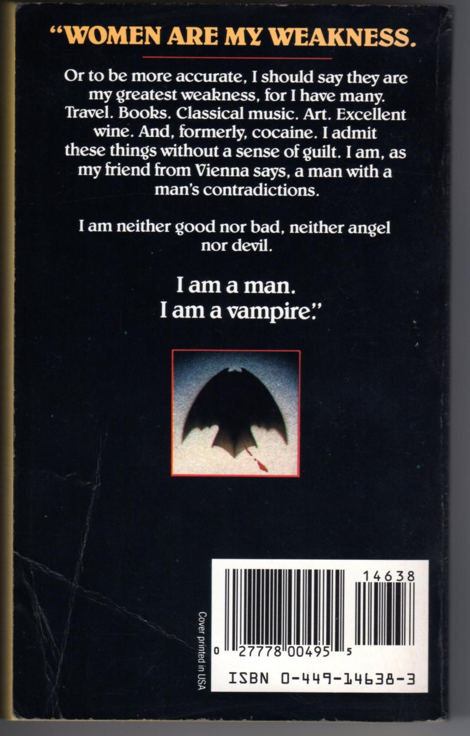 I, VAMPIRE by Romkey, Michael: Good Soft cover (1990) First Edition ...