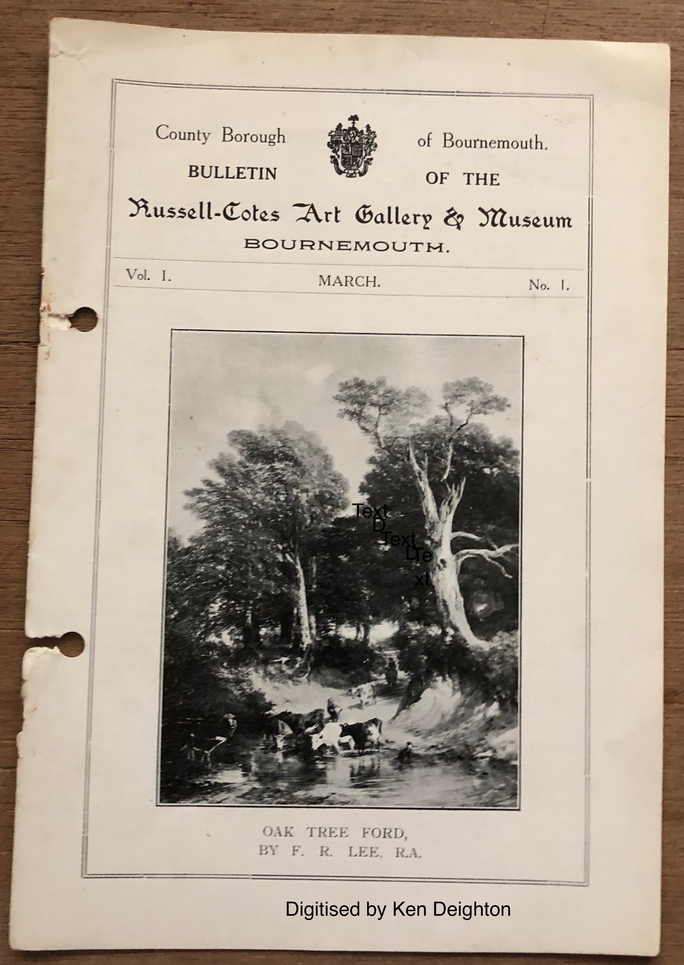 Bulletin Of The Russell - Cotes Art Gallery & Museum Bournemouth Volume ...