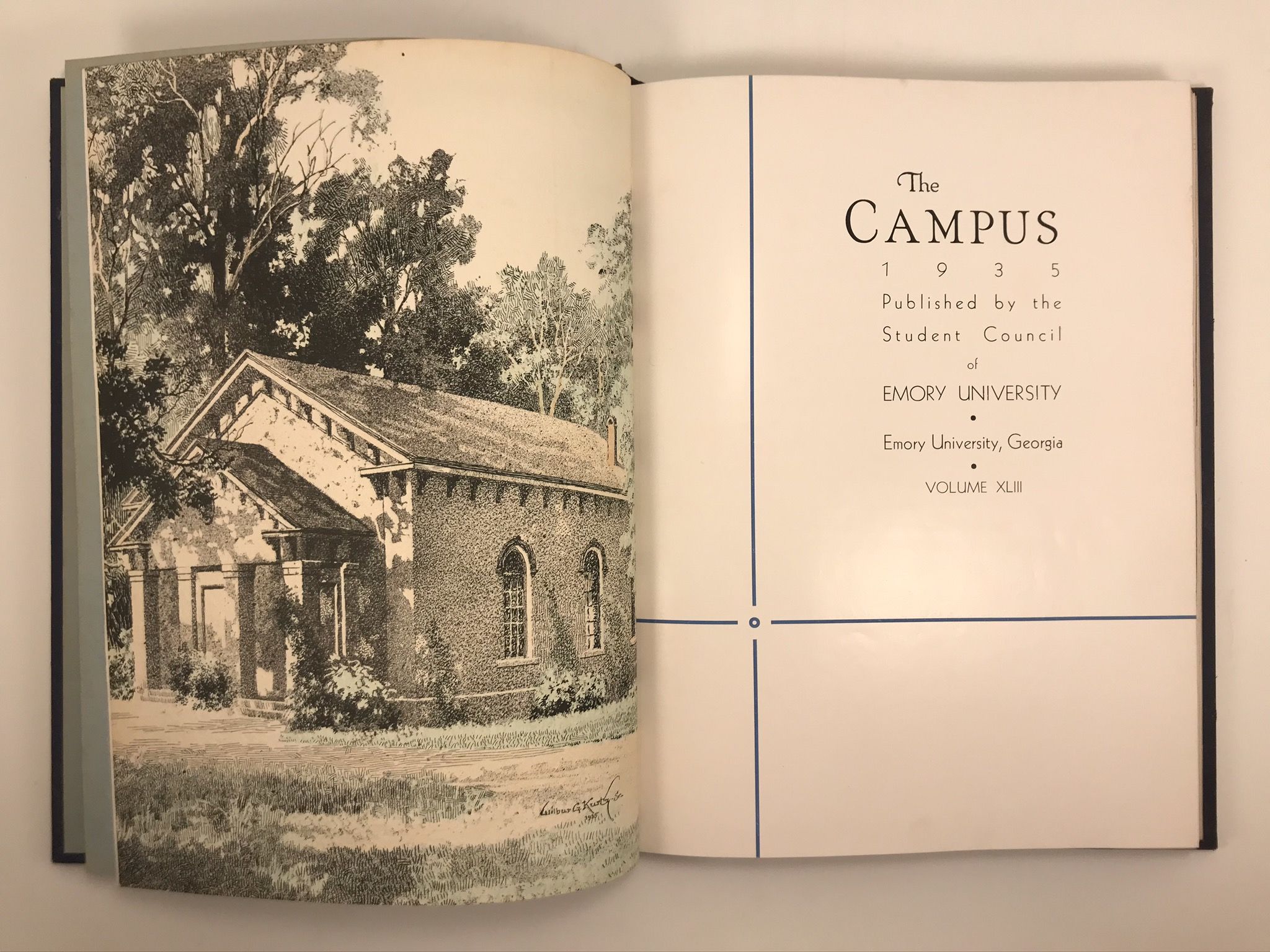 Emory University. The Campus 1935 Vol XLlll by Griffin, John A editor ...