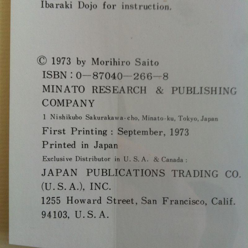 Traditional Aikido Vol. 1: Basic Techniques. by Saito, Morihiro.: Very ...