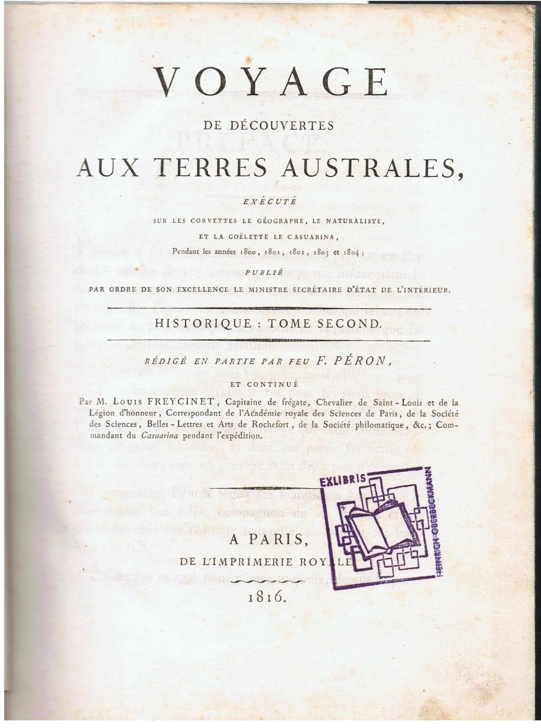 Voyage de découvertes aux Terres Australes, Execute Sur Les Covettes Le ...