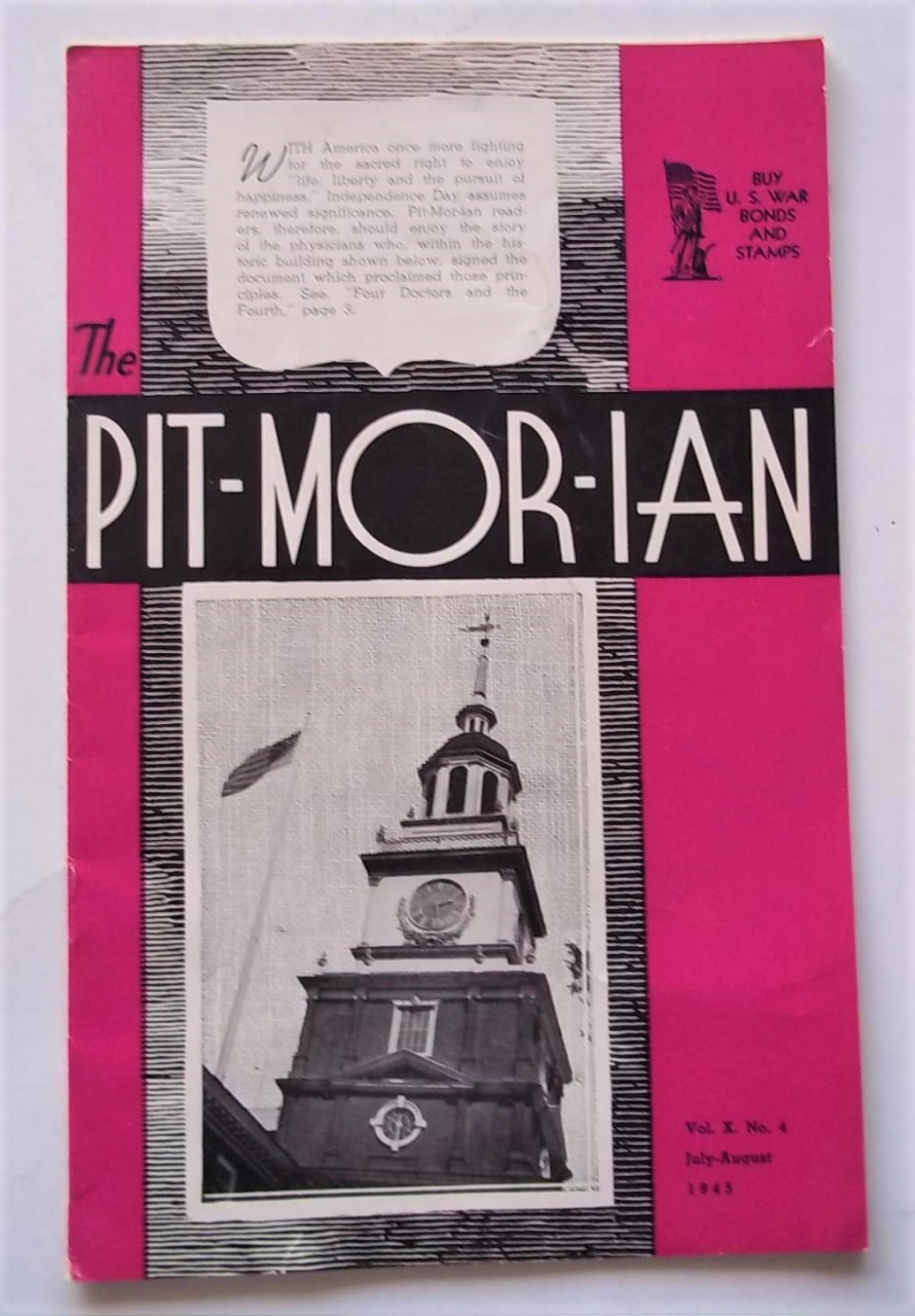 The Pit-Mor-Ian (Pitmorian) July-August 1945 Vol. X No. 4 Magazine by ...