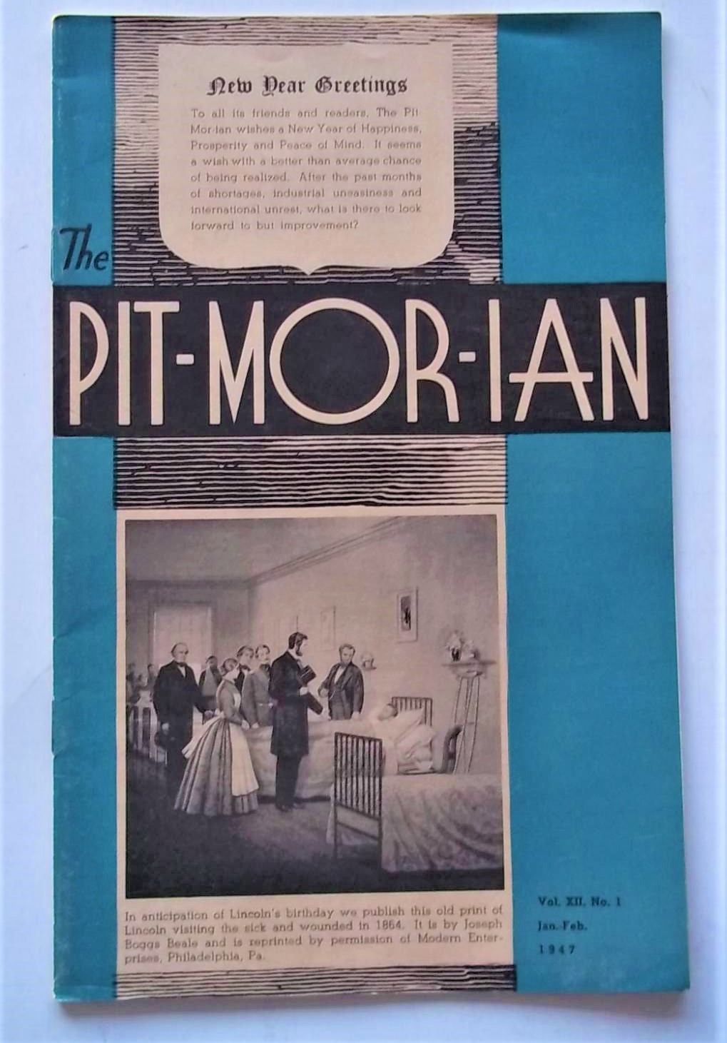 The Pit-Mor-Ian (Pitmorian) January-February 1947 Vol. XII No. 1 ...