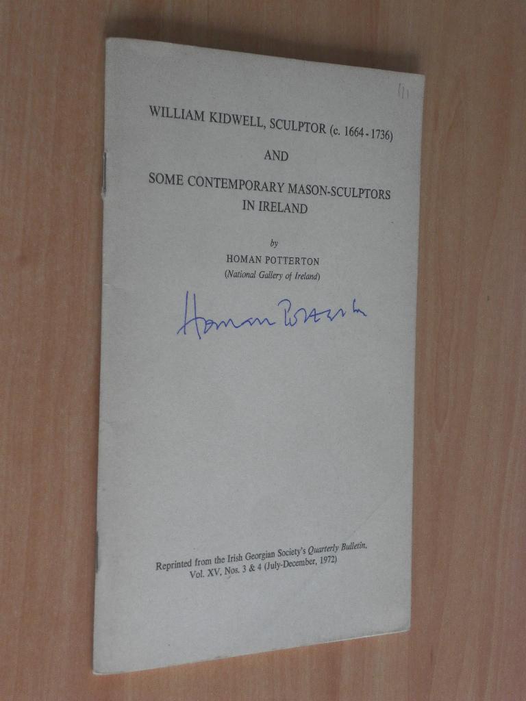 William Kidwell, Sculptor (c. 1664-1736) And Some Contemporary Mason ...